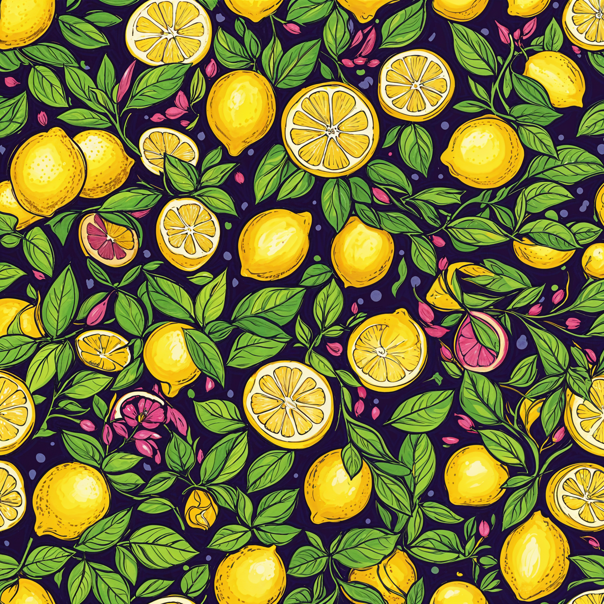 Lemon Pattern - Design Ideas AI
